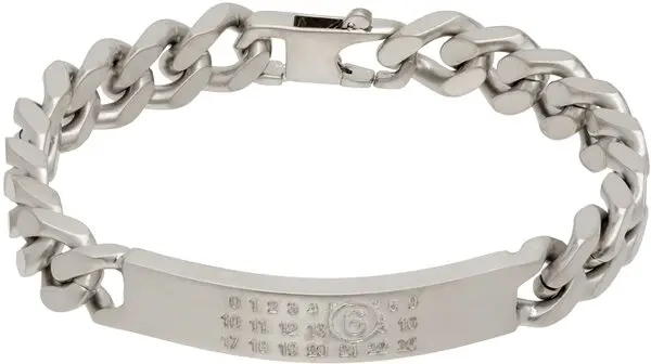 Maison Margiela Classic Chain Bracelet In 952 Palladio